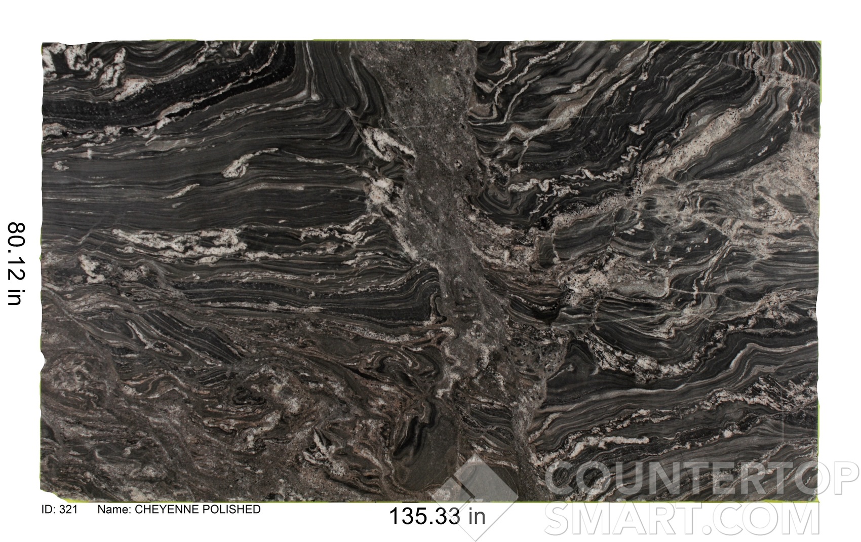 Cheyenne Granite Countertop Remnant 135"x80" Polished 3.0cm