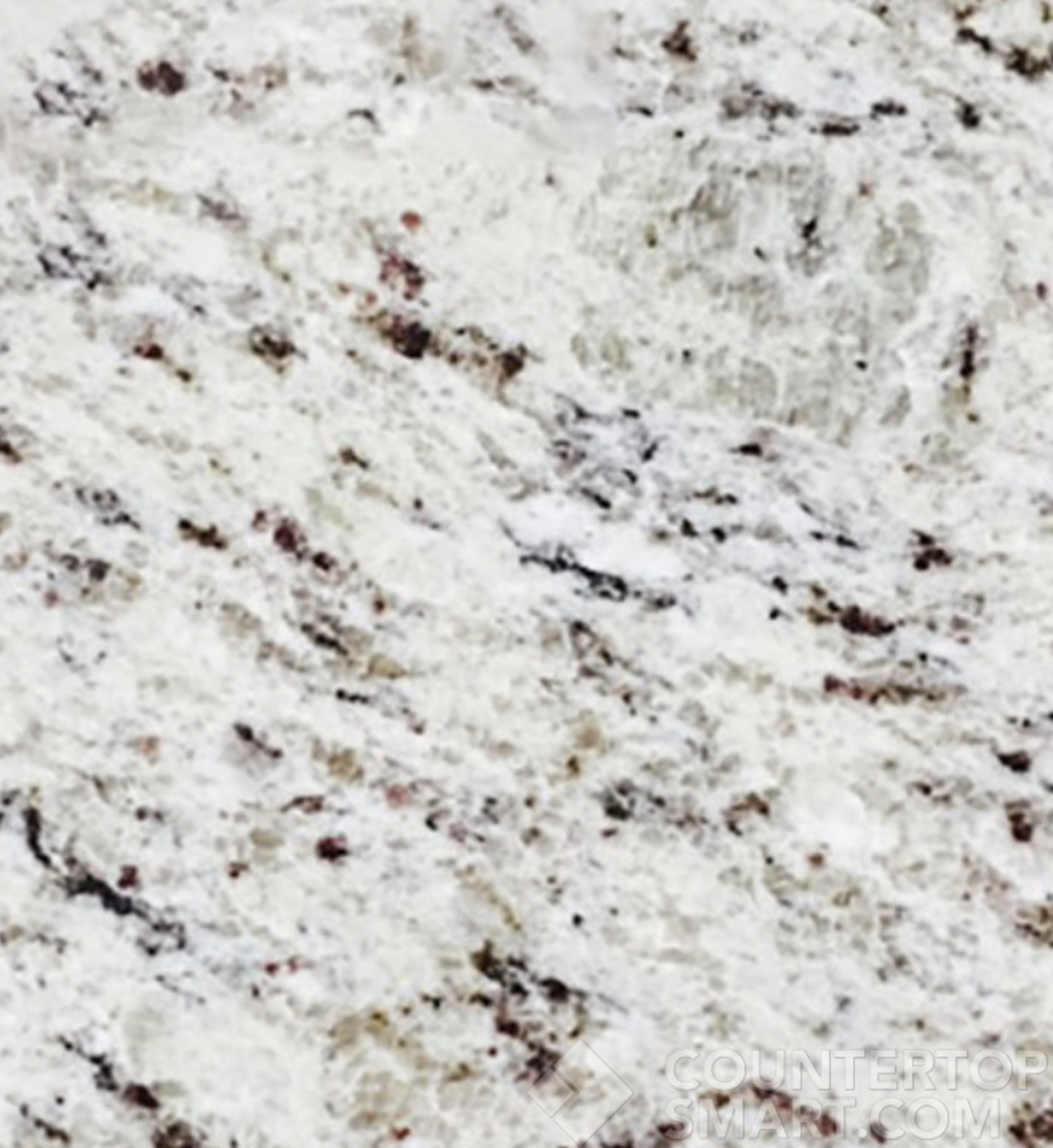 Ornamental White Granite Countertop Remnant 47"x22" Polished 3.0cm