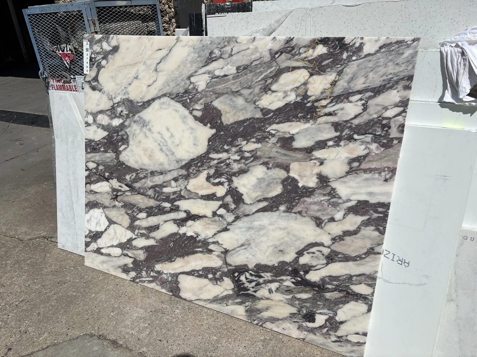 Calacatta Viola Marble Countertop Remnant 57