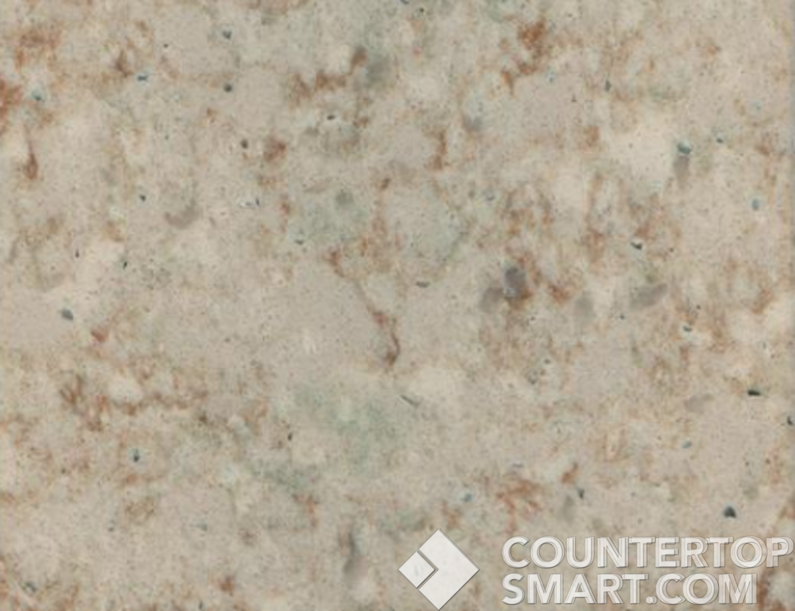 Ivory Wave Quartz Countertop Remnant 55"x46" Polished 3.0cm