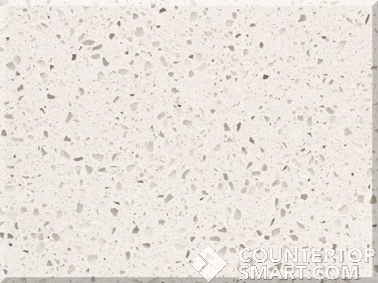 Crystal Ice Quartz Countertop Remnant 130"x26" Polished 3.0cm