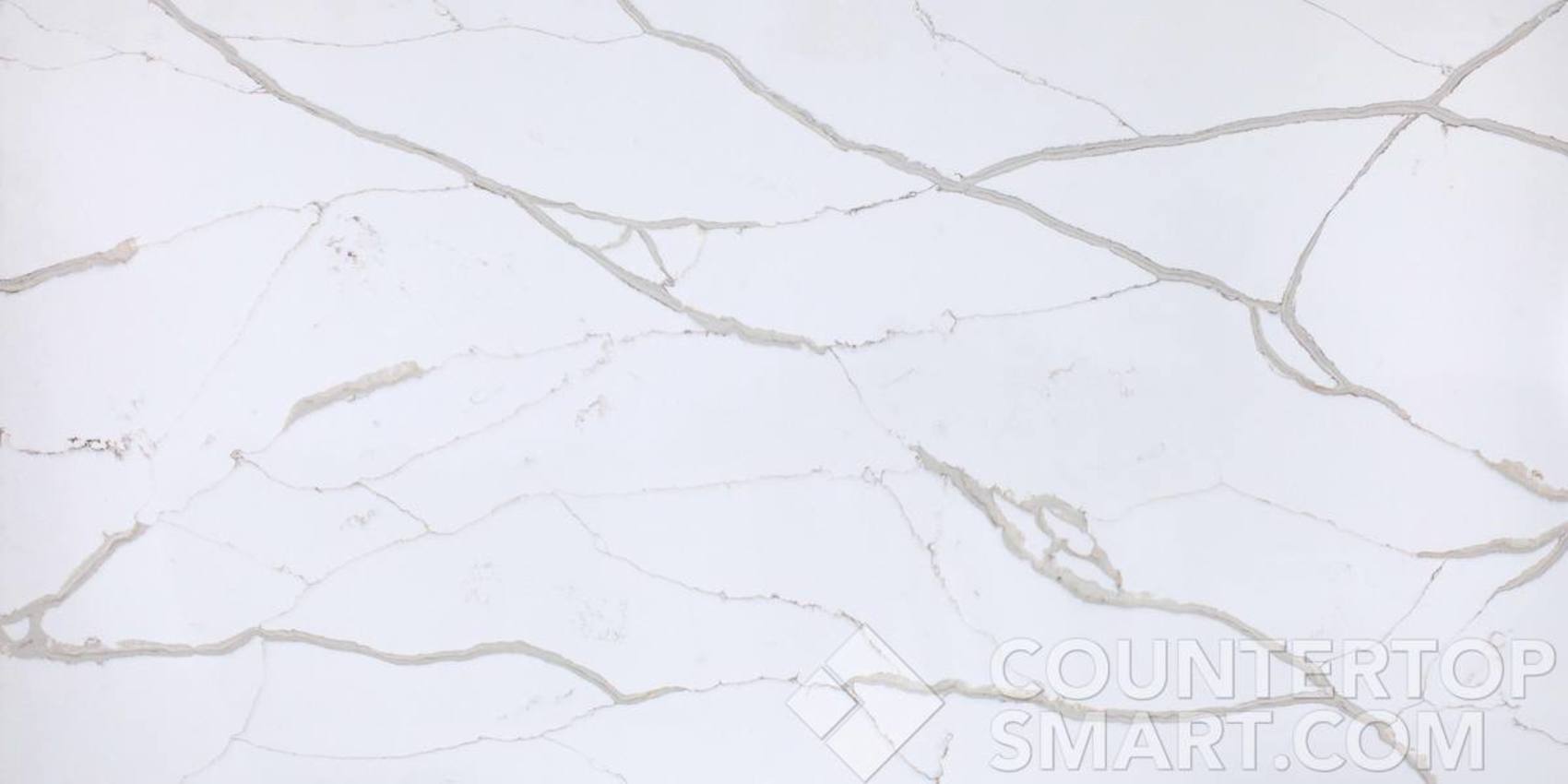 Calacatta Vagli Quartz Countertop Remnant 48"x43" Polished 3.0cm