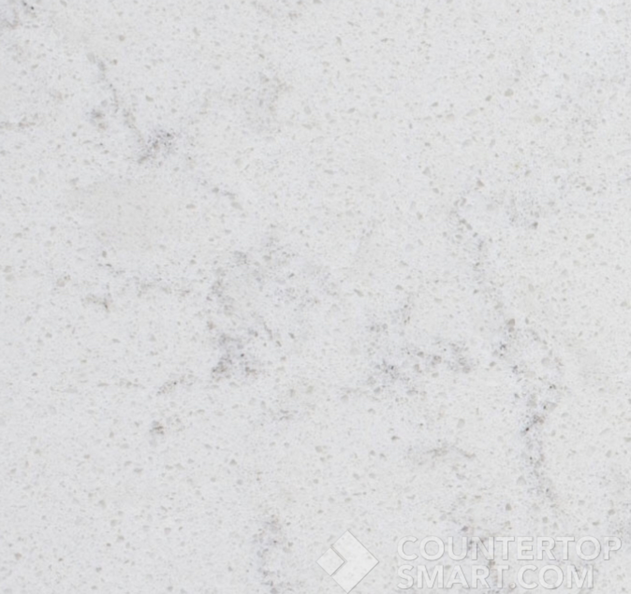 Valley White Quartz Countertop Remnant 68"x27" Polished 3.0cm