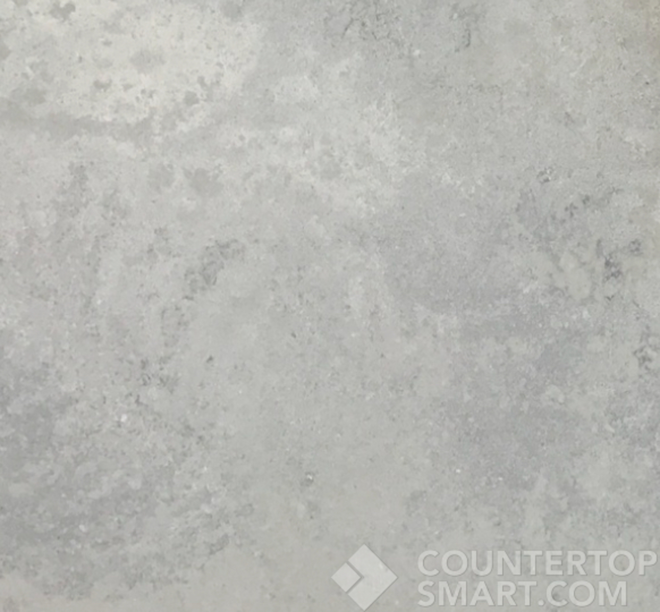 Airy Concrete Quartz Countertop Remnant 85"x29" Honed 2.0cm