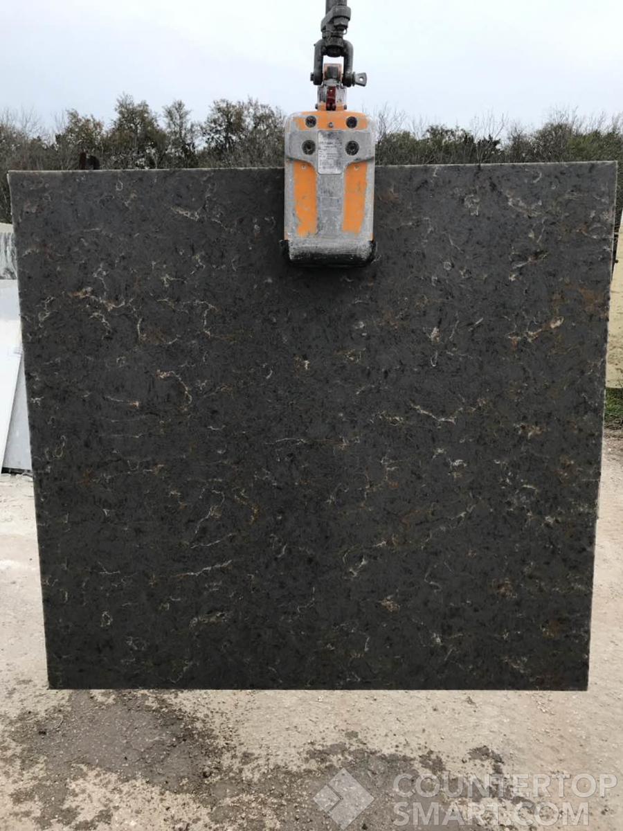 Copper Mist Quartz Countertop Remnant 53"x49" Polished 3.0cm