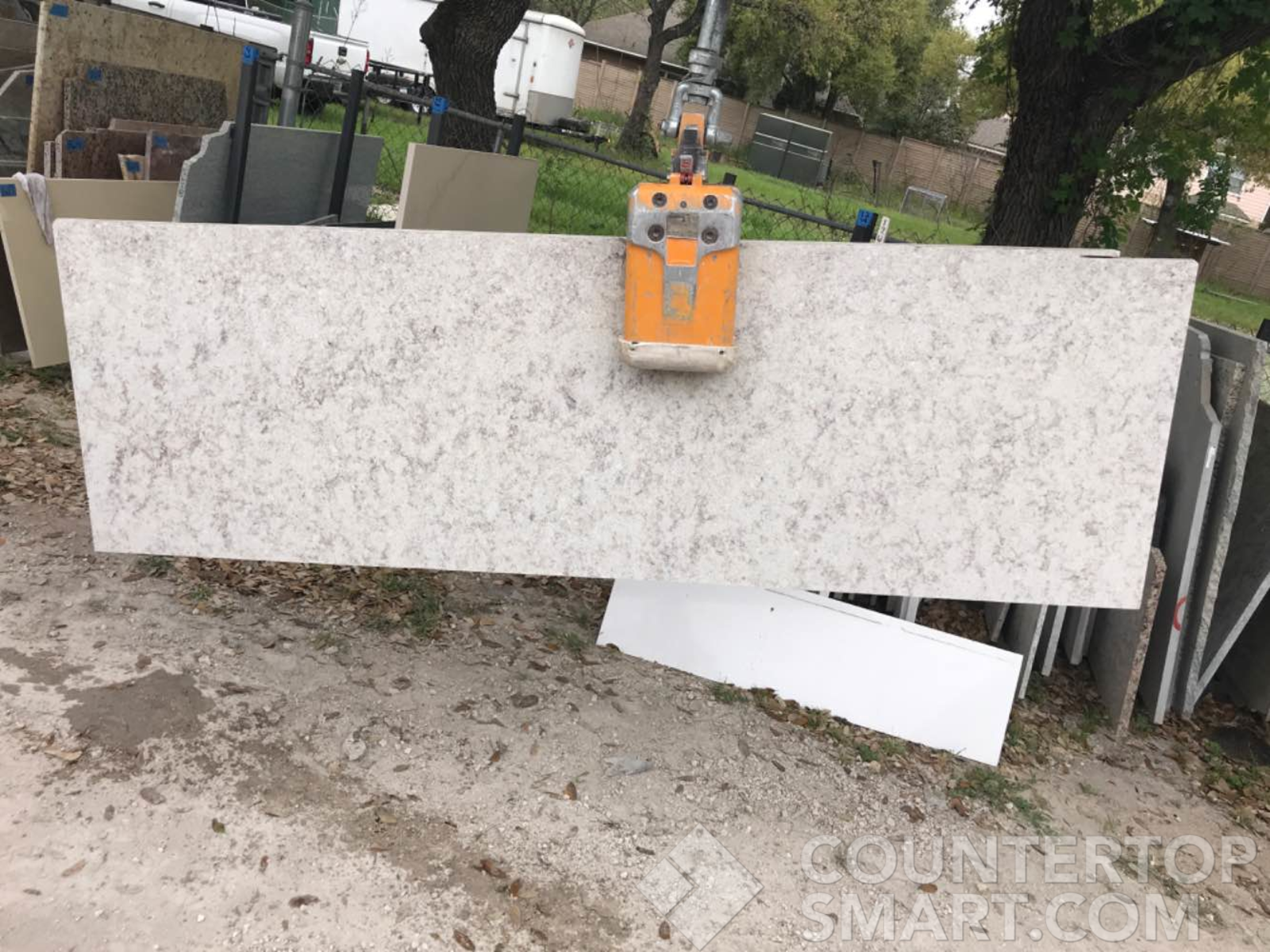 Indian Pearl Quartz Countertop Remnant 50"x25" Polished 3.0cm