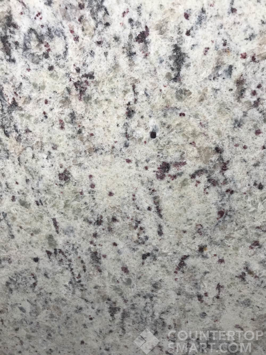 Ornamental White Granite Countertop Remnant 47"x39" Polished 3.0cm