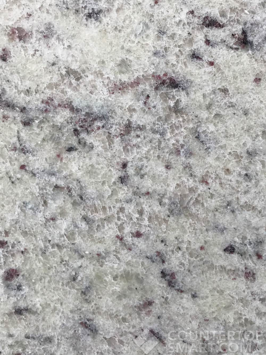 Ornamental White Granite Countertop Remnant 51"x42" Polished 3.0cm
