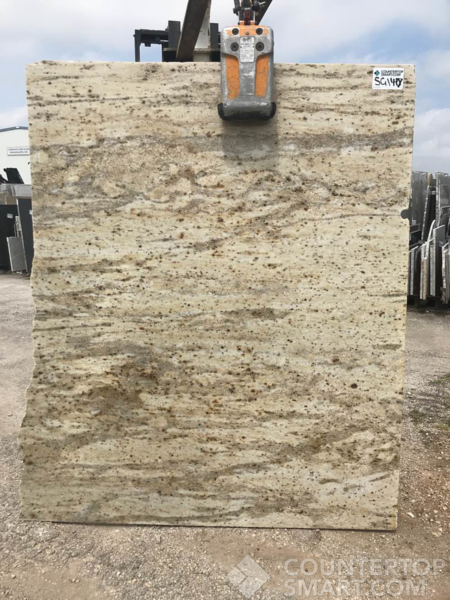 Colonial Cream Granite Countertop Remnant 73"x53" Polished 3.0cm