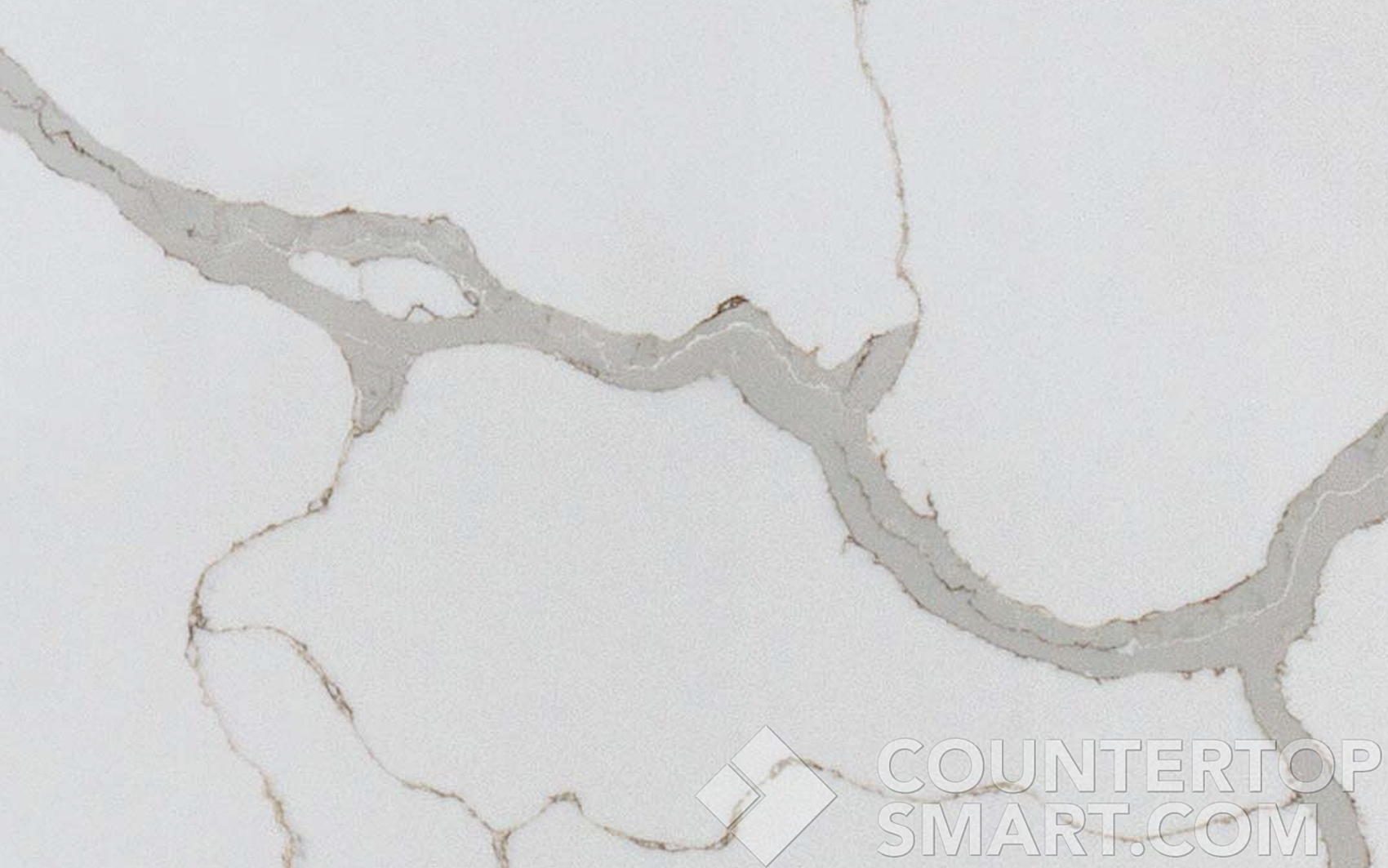 Calacatta Siena Quartz Countertop Remnant 63"x41" Polished 3.0cm
