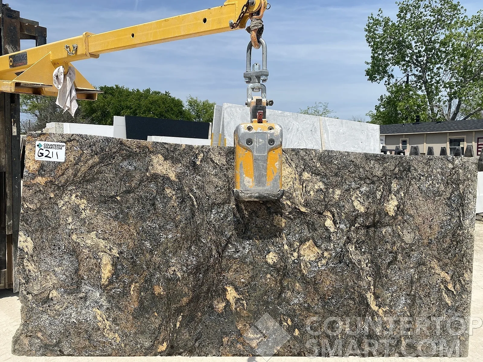 Starry Night Granite Countertop Remnant 73"x35" Polished 3.0cm